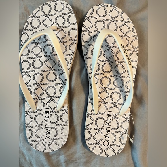 Calvin Klein | Shoes | Calvin Klein Flip Flops | Poshmark
